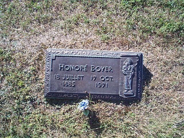 BOYER Tombstone WR14P05 - Ste. Croix Roman Catholic Cemetery - North ...